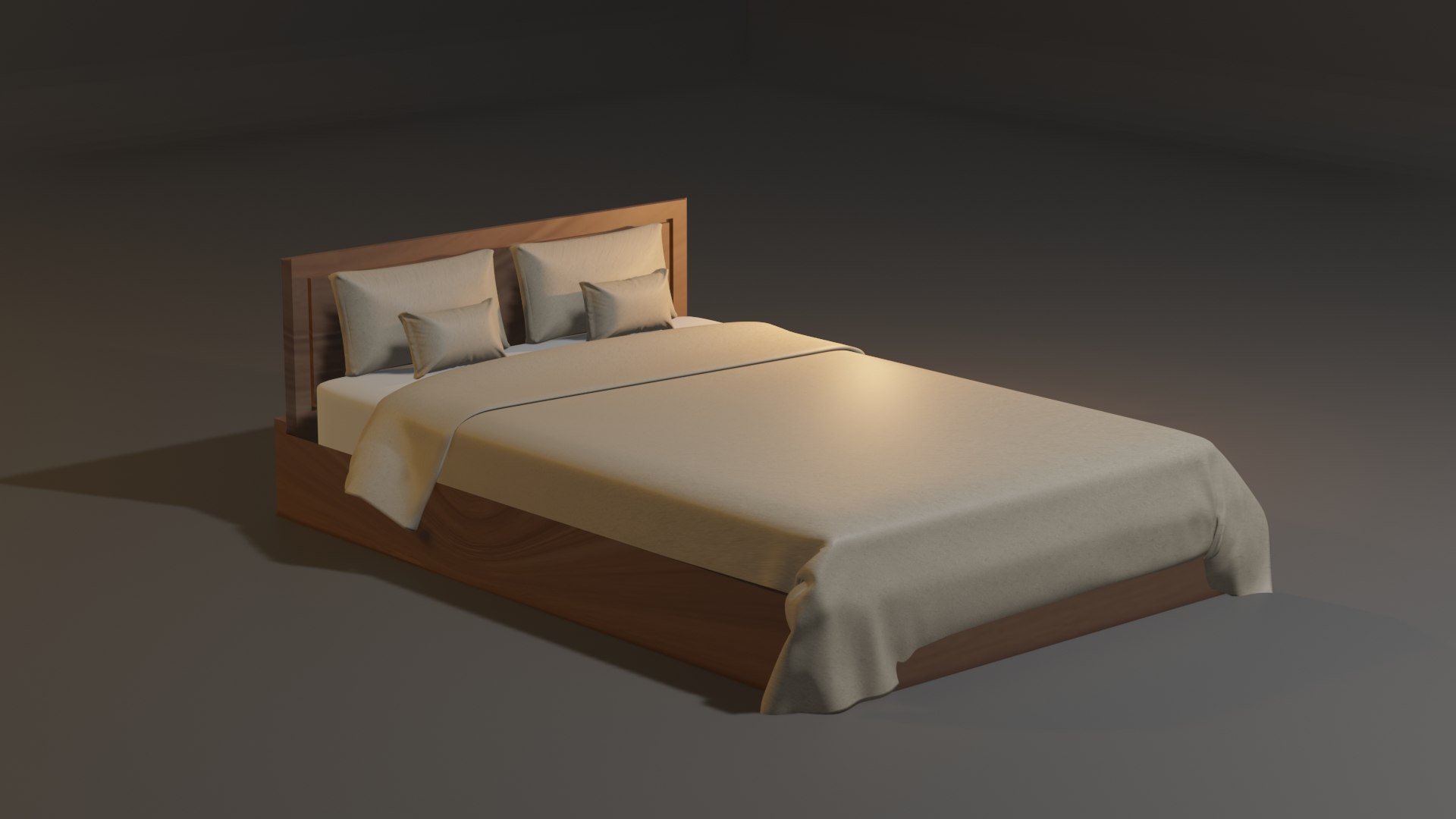 Double Nordic Bed 3D Model - TurboSquid 2044498