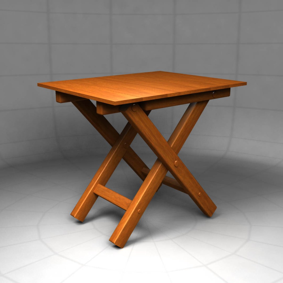 Civil War Camp Table 3d Obj