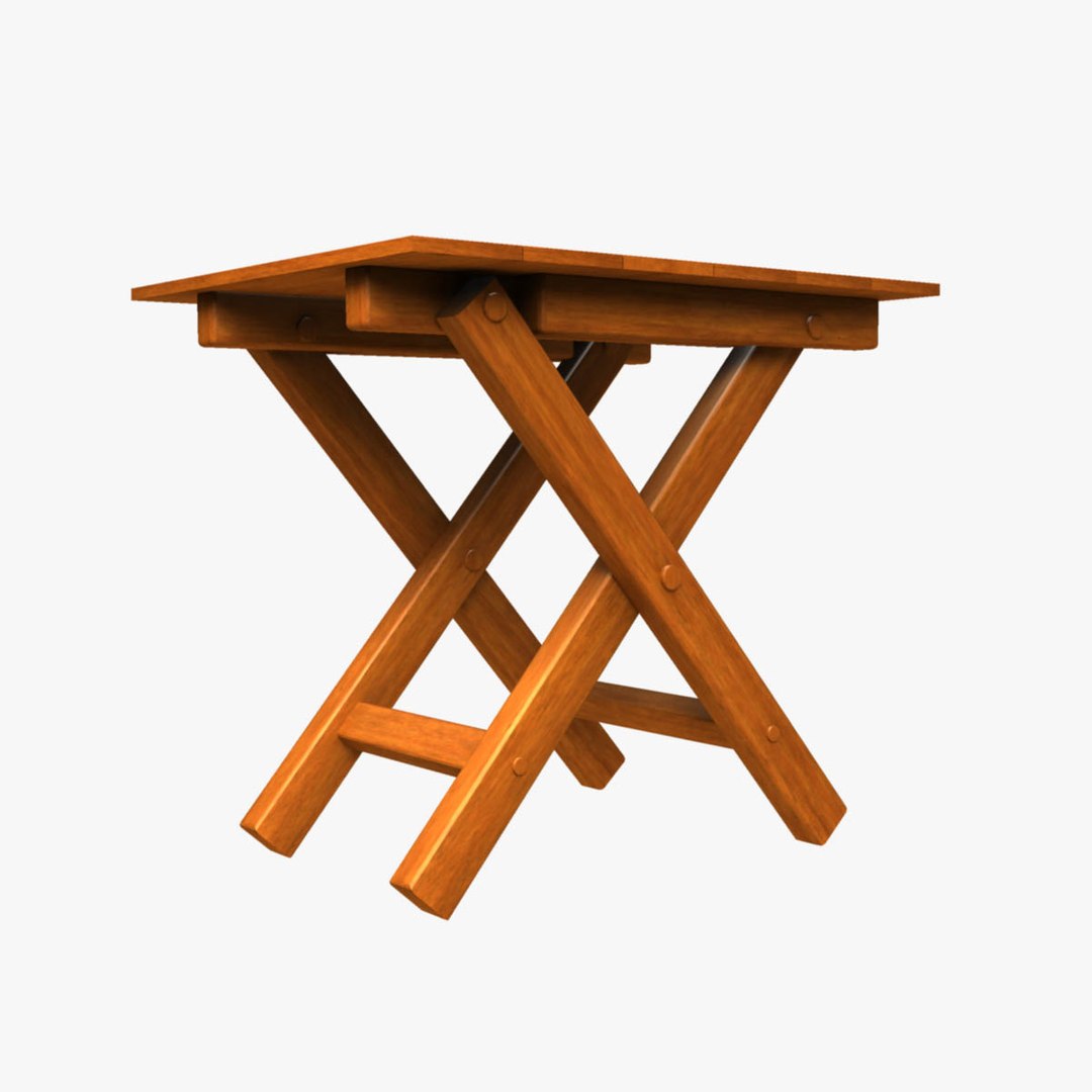 Civil War Camp Table 3d Obj