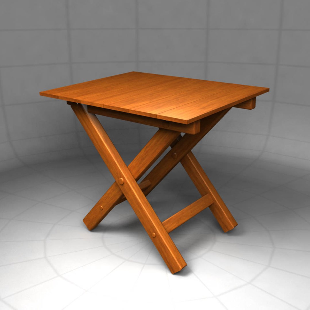Civil War Camp Table 3d Obj