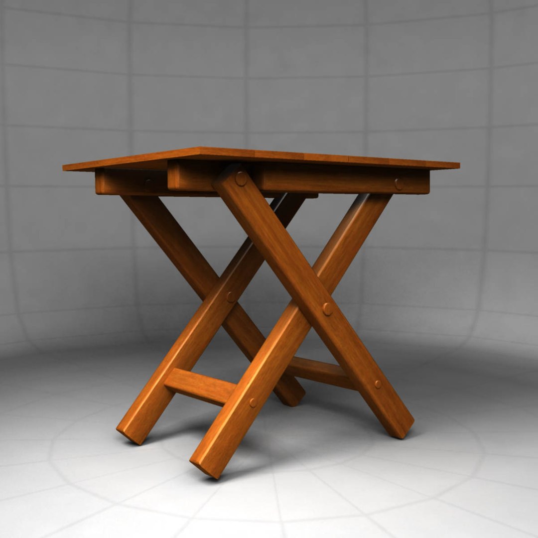 Civil War Camp Table 3d Obj