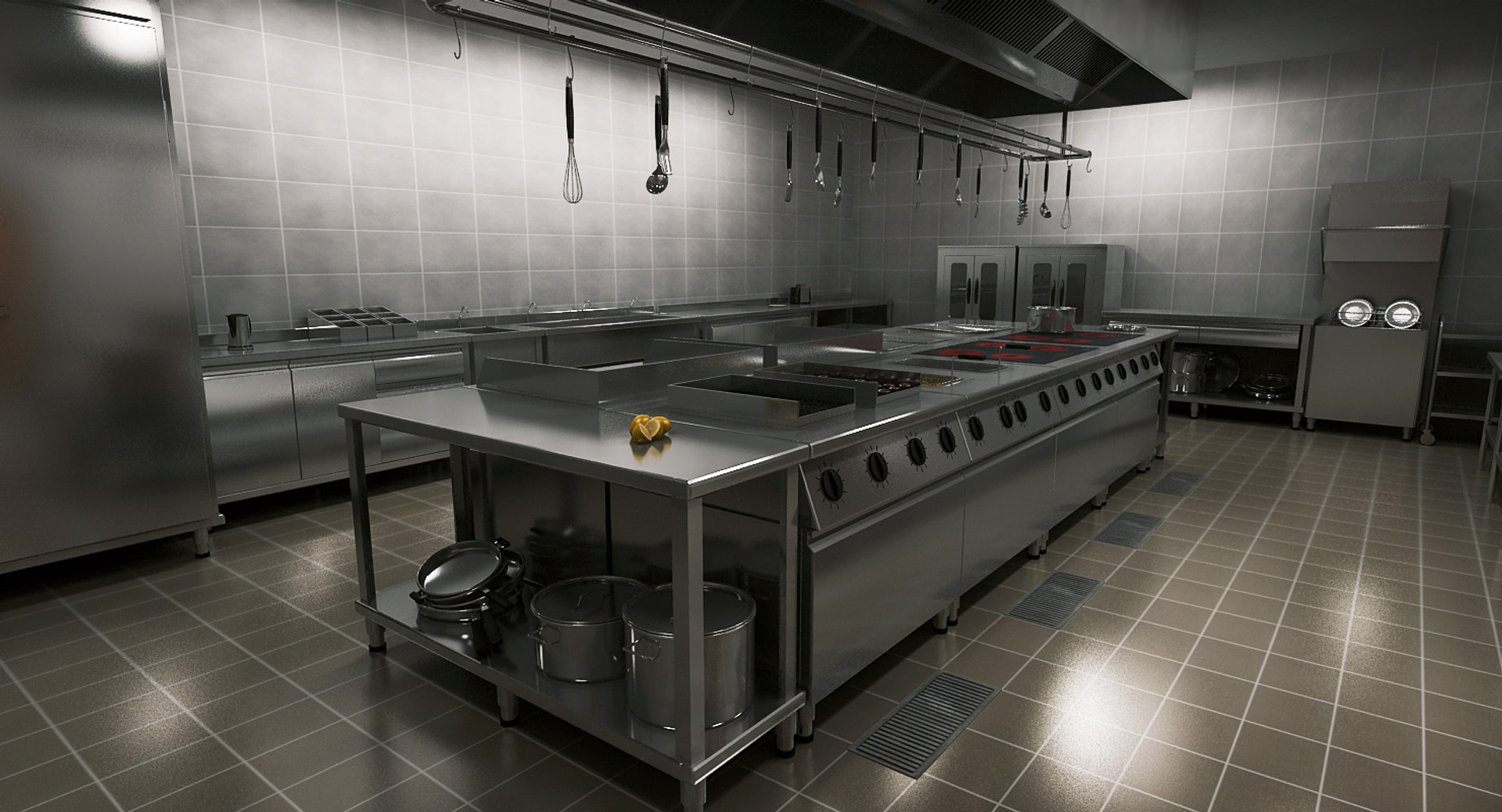Commercial Kitchen 3D - TurboSquid 1403718