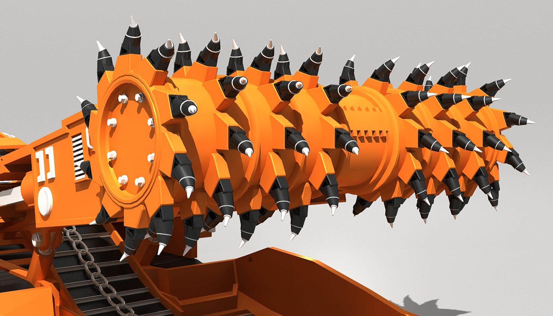 Continuous Miner 3d Model