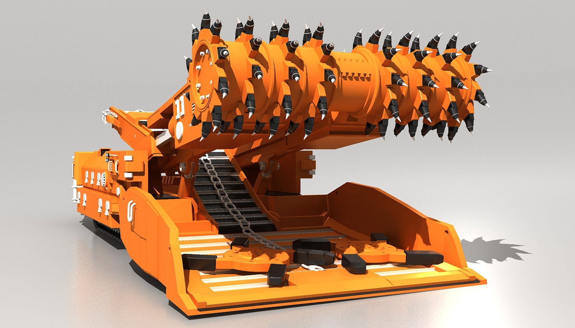 Continuous Miner 3d Model