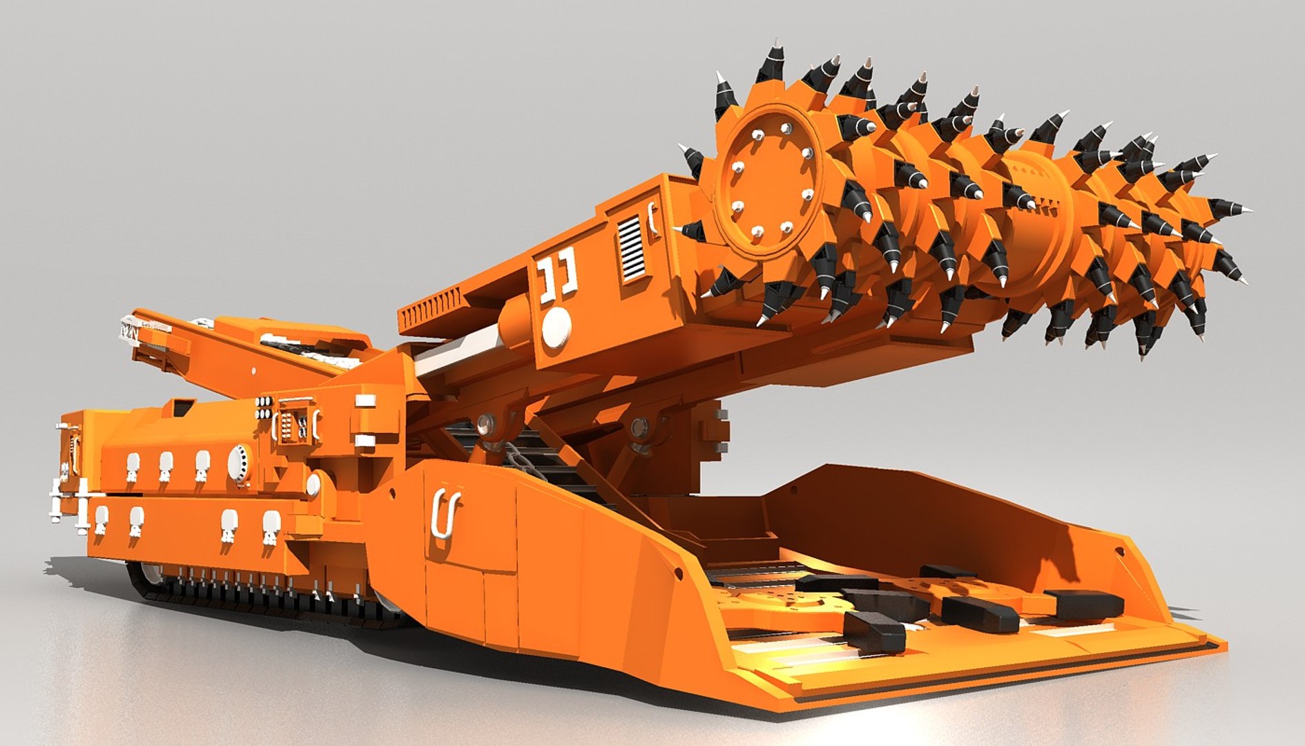 Continuous Miner 3d Model