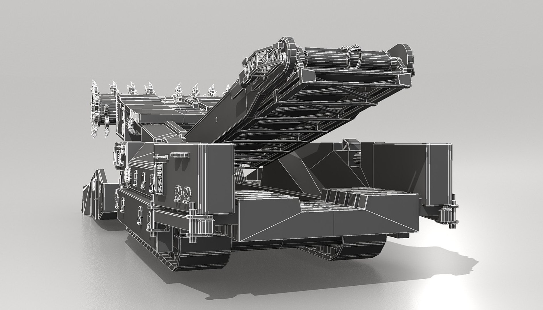 Continuous Miner 3d Model