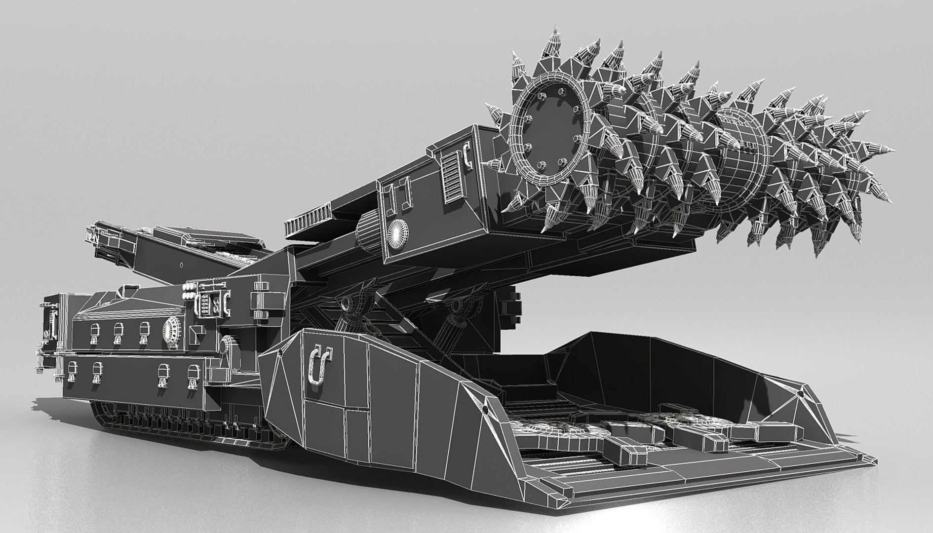 Continuous Miner 3d Model