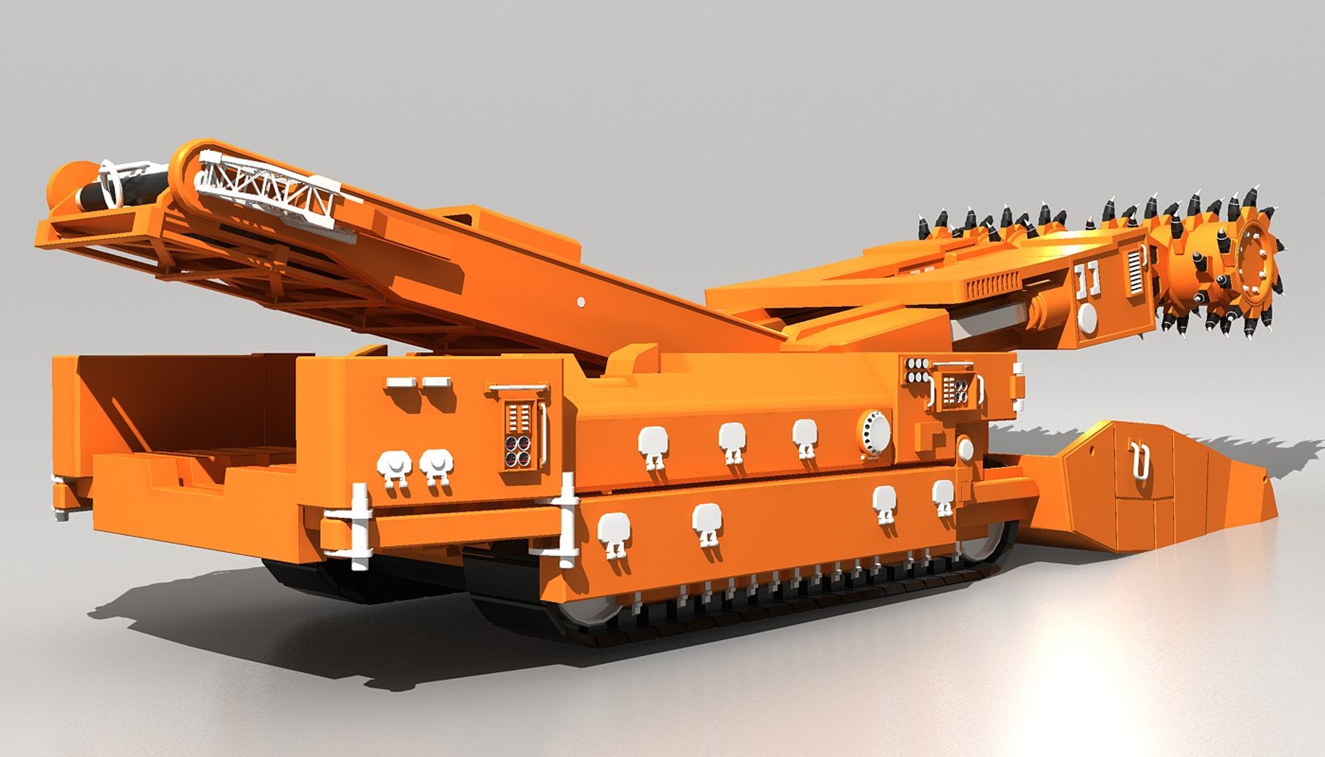 Continuous Miner 3d Model