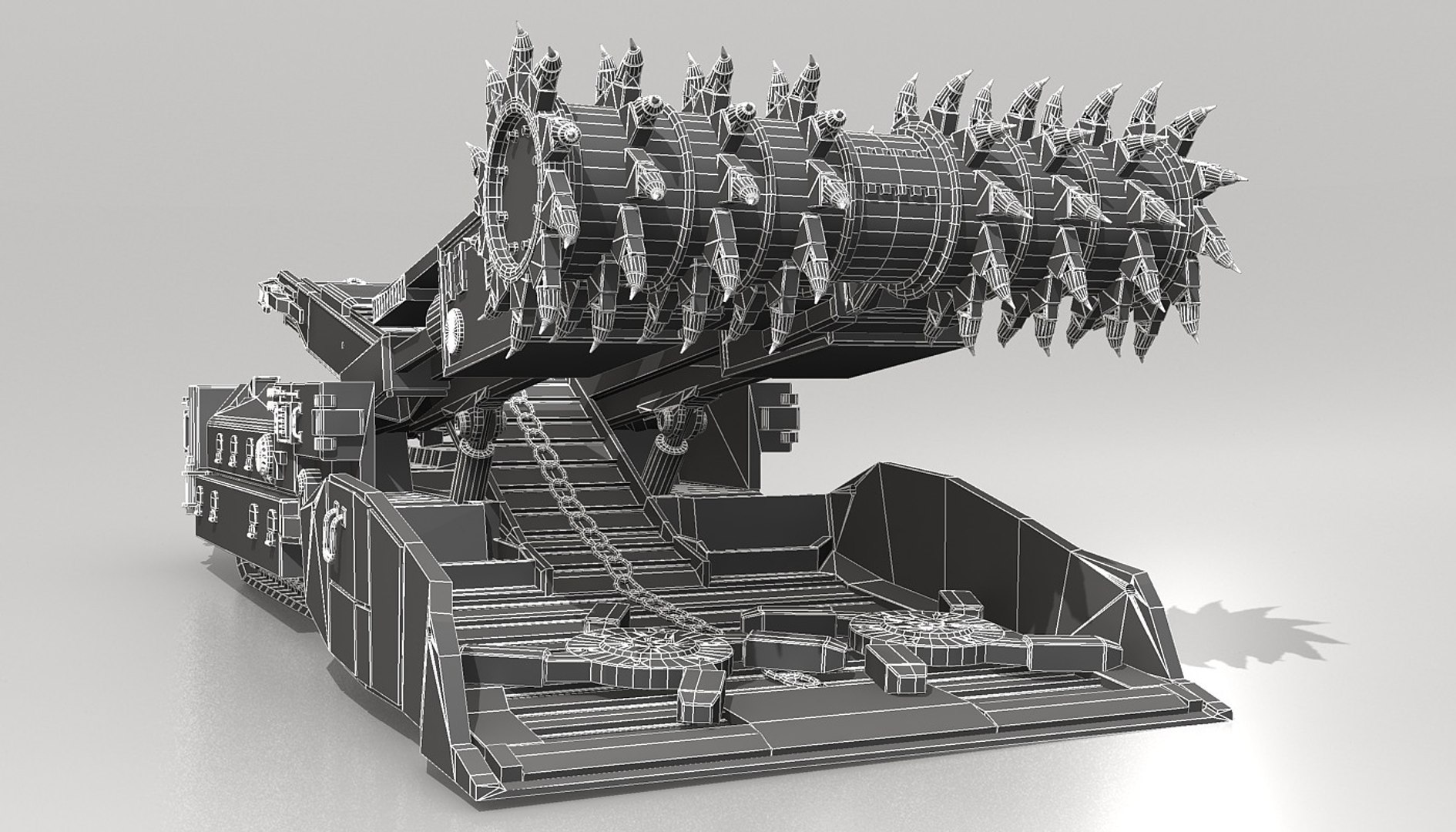 Continuous Miner 3d Model