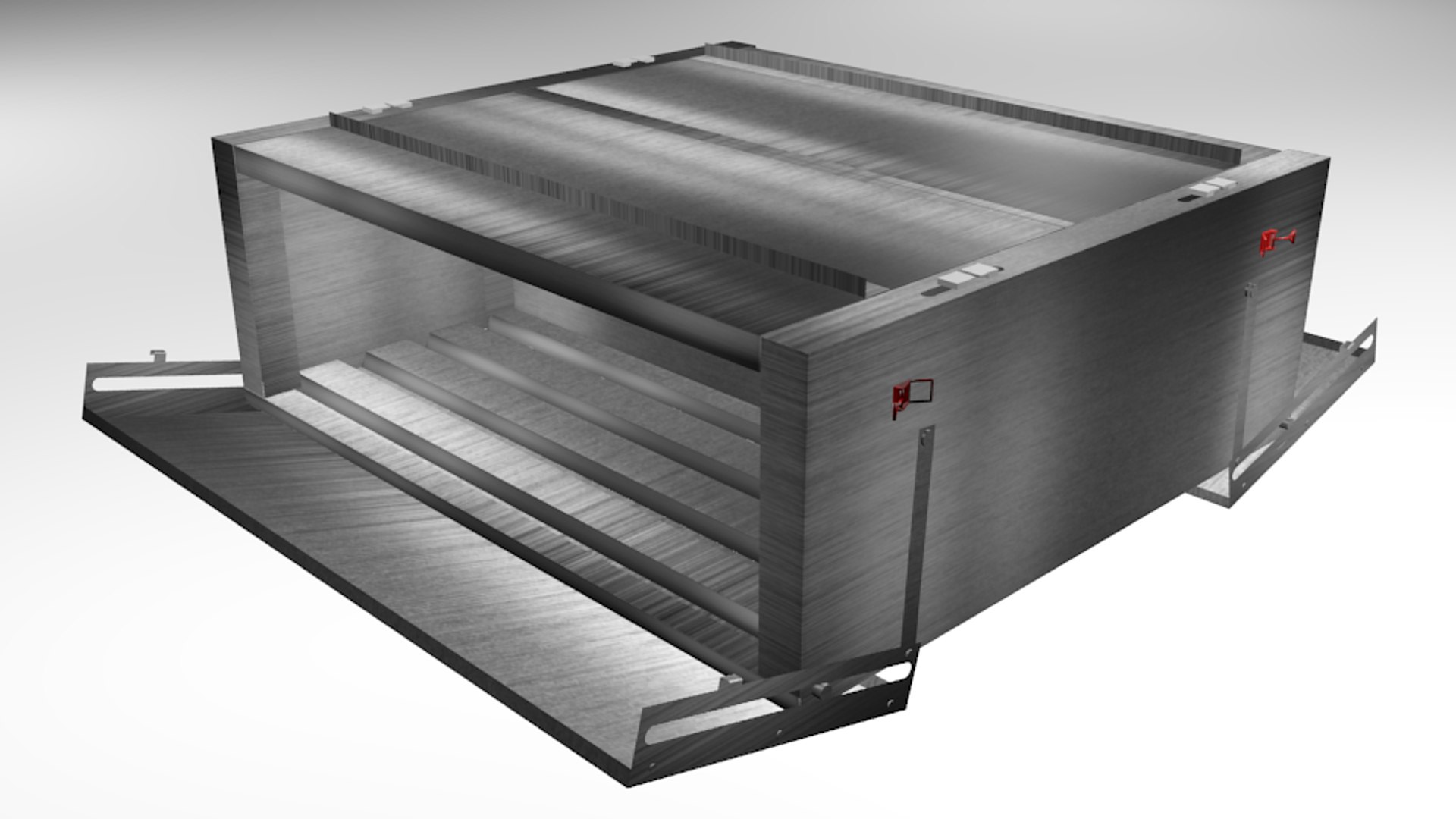 3D Metal Box - TurboSquid 1255250