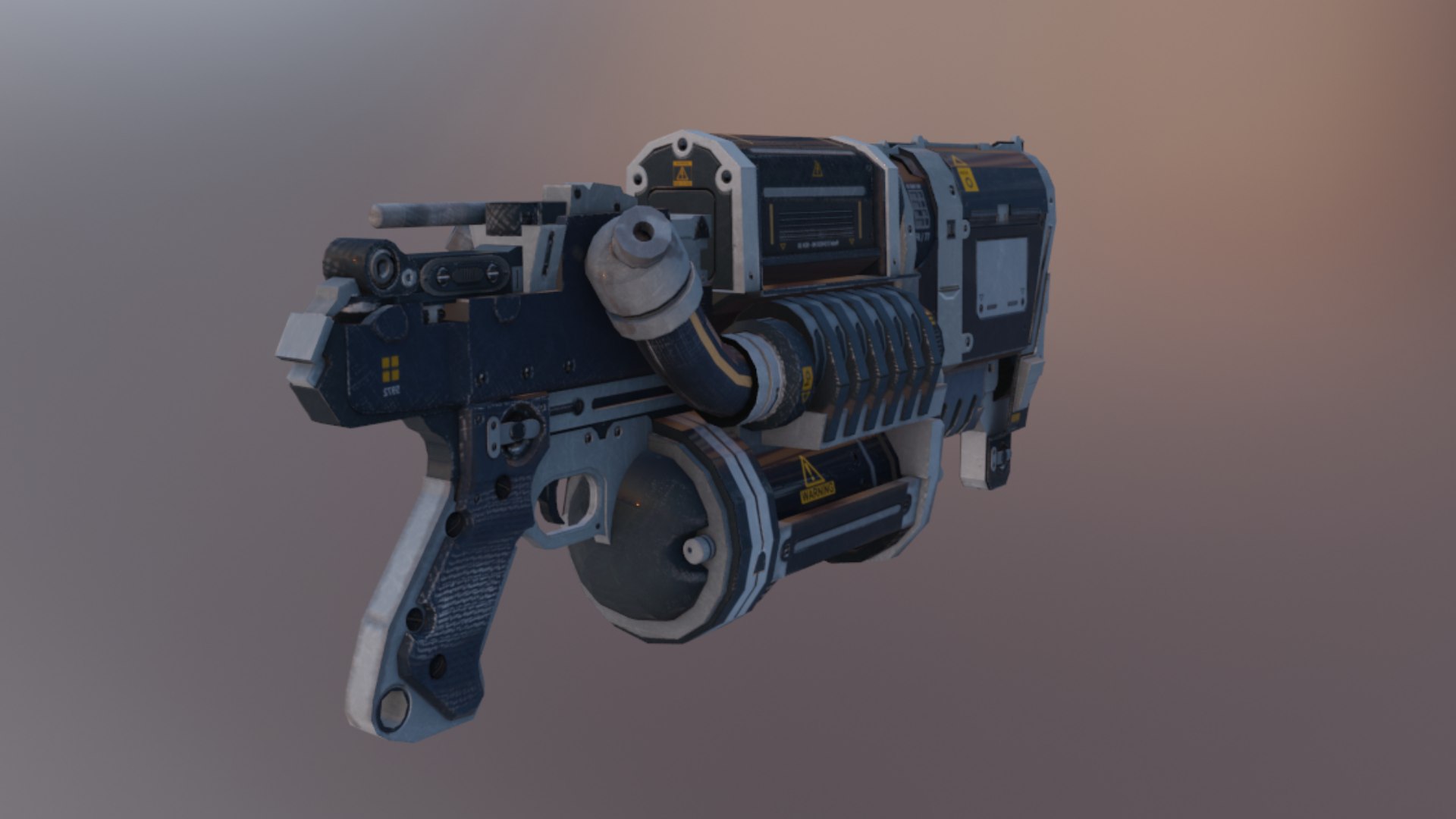 3D Futuristic Sci Fi GUN AXIS Low-poly 3D Model - TurboSquid 1759493
