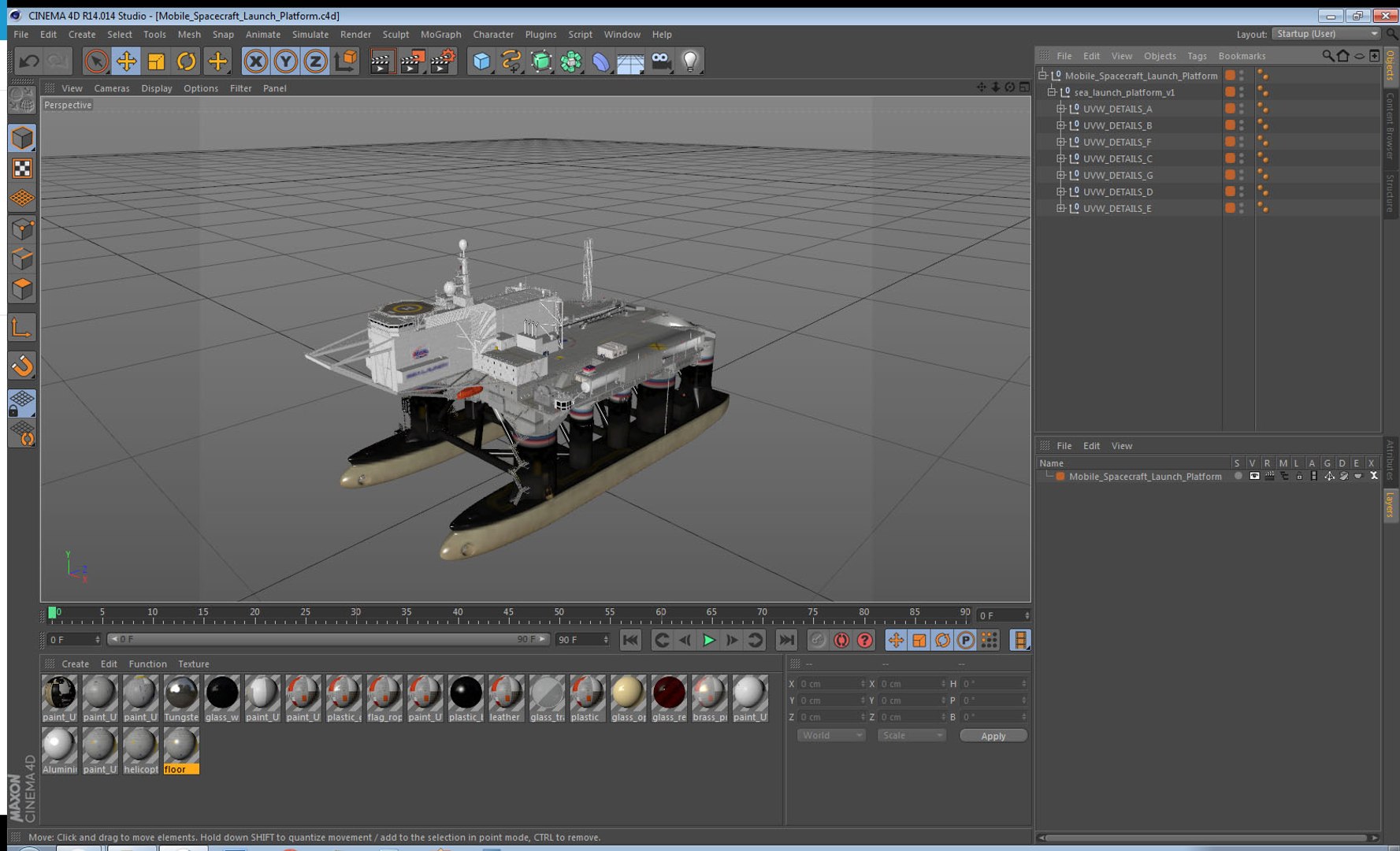 3D Mobile Spacecraft Launch Platform Model - TurboSquid 1410190