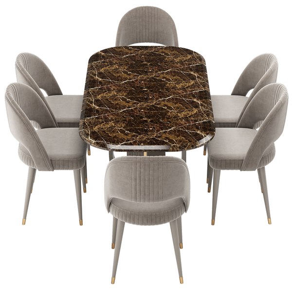 3D model Saber Jewels CRYSTAL Dining Set - TurboSquid 2048156