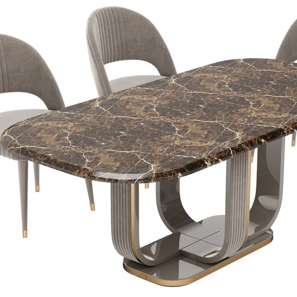 3D model Saber Jewels CRYSTAL Dining Set - TurboSquid 2048156