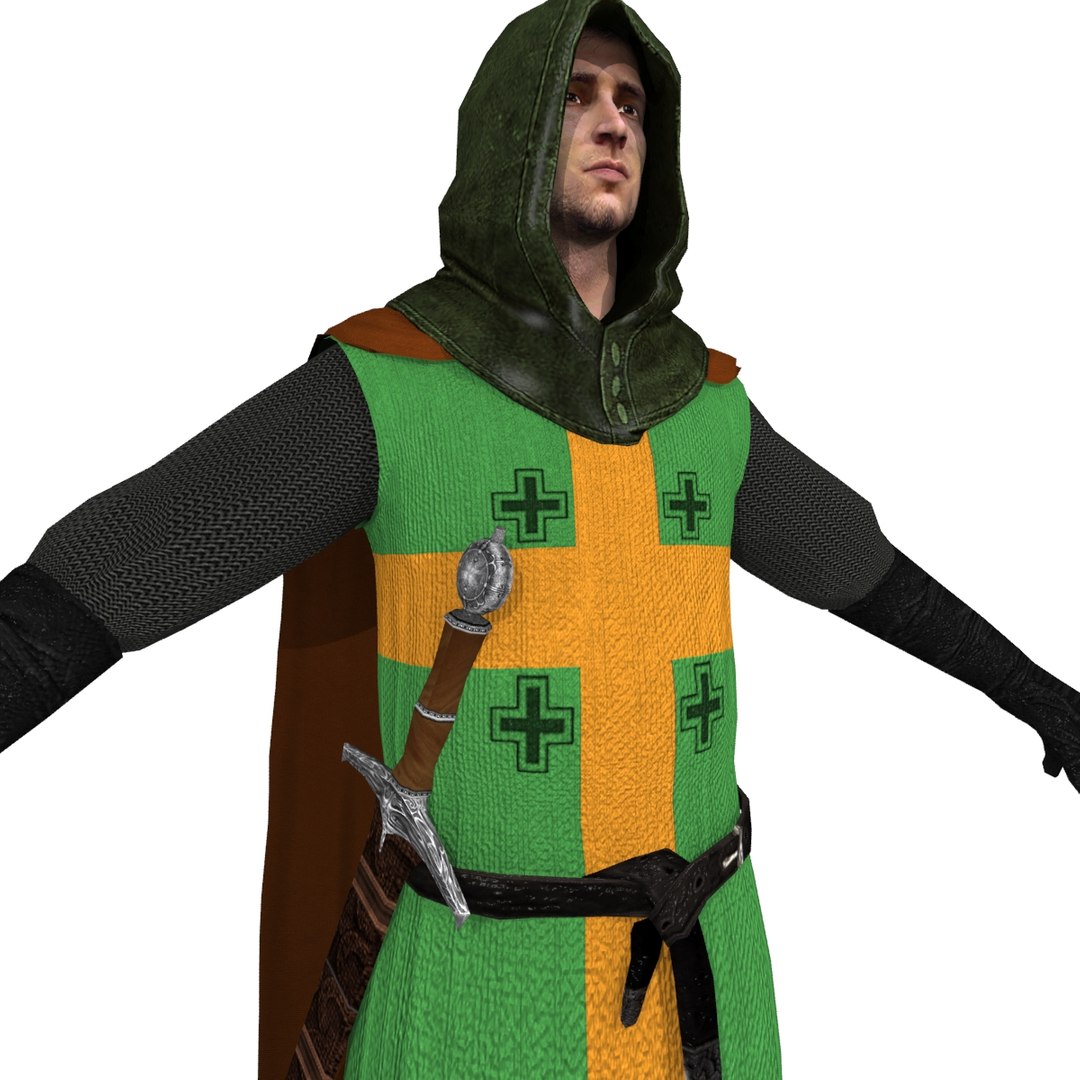 3d Medieval Crusader Model
