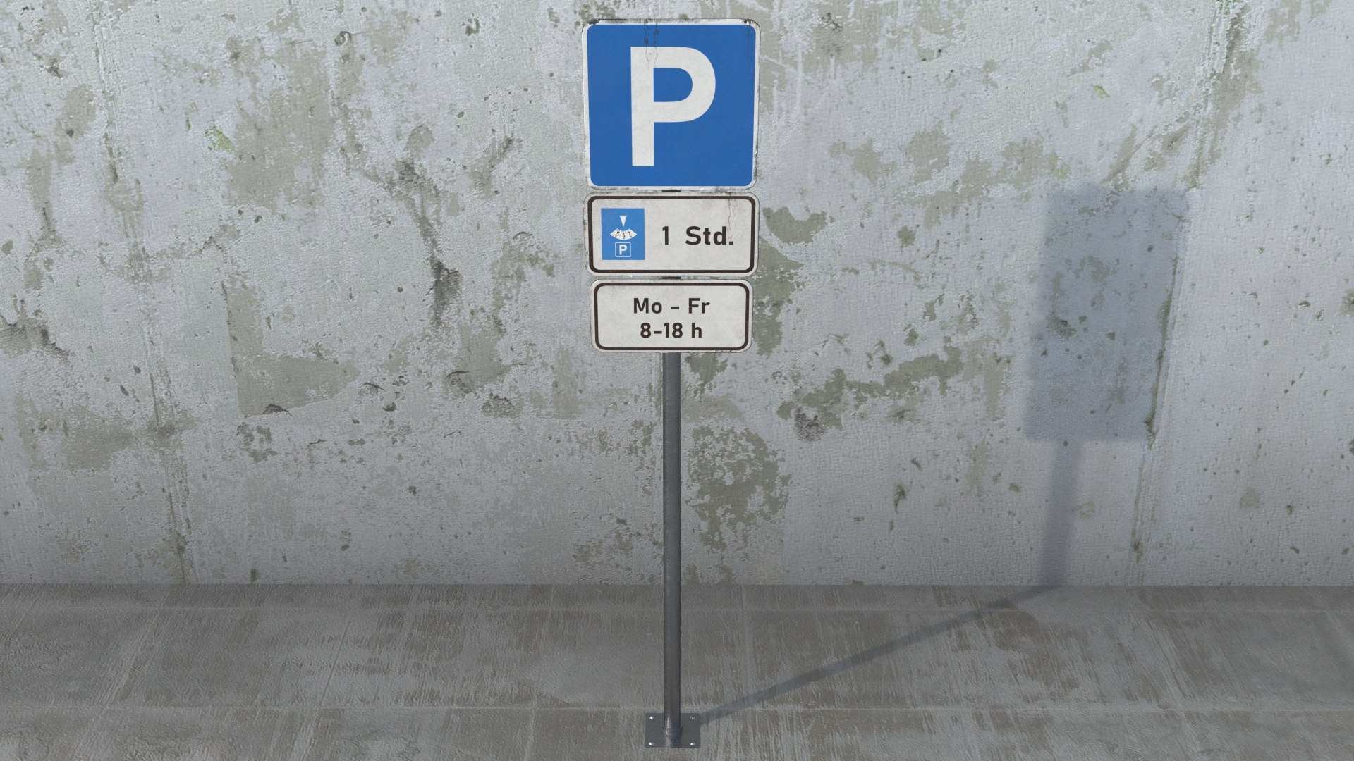Parking Sign Board HD 3D - TurboSquid 2066341