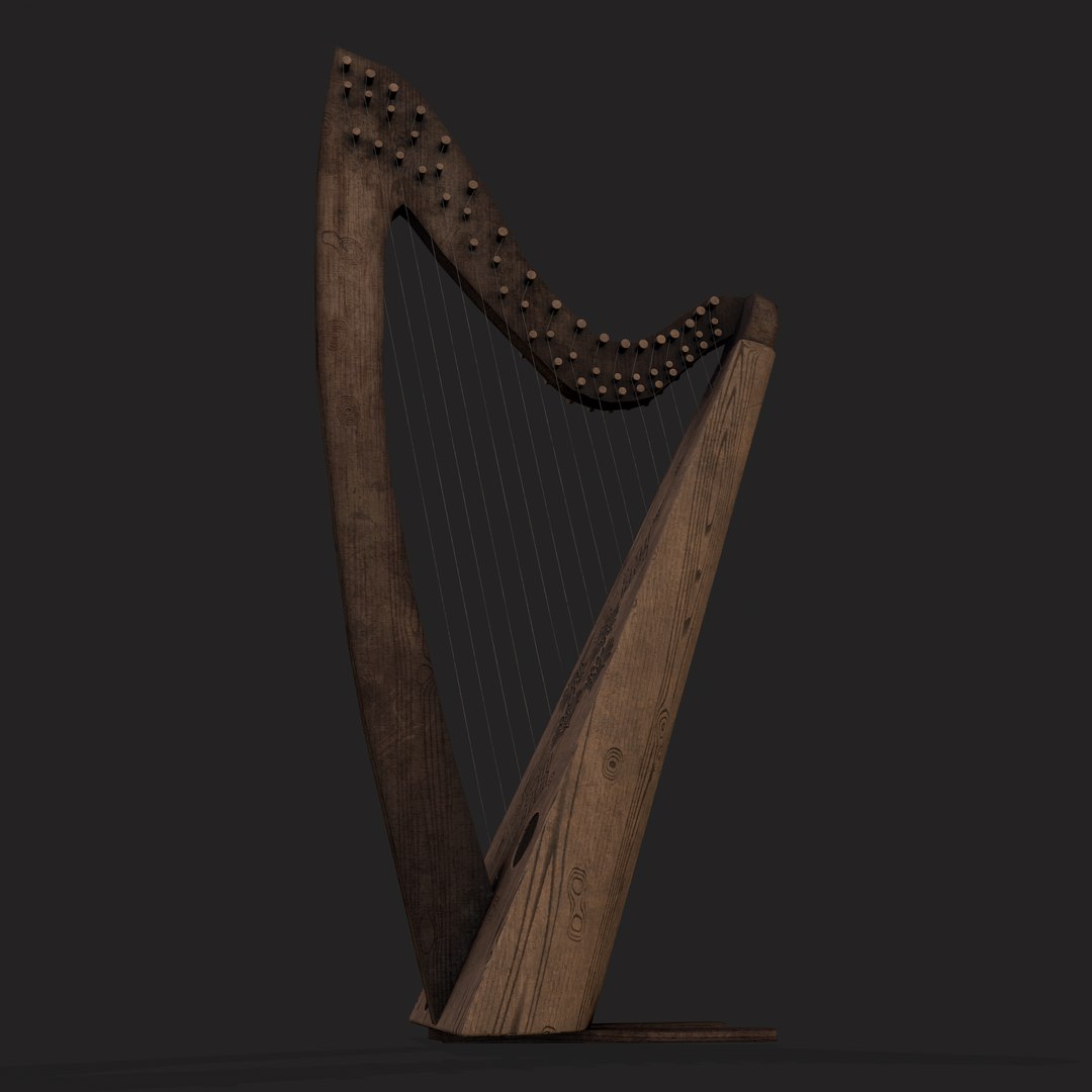 Medieval Harp 3D - TurboSquid 1875268