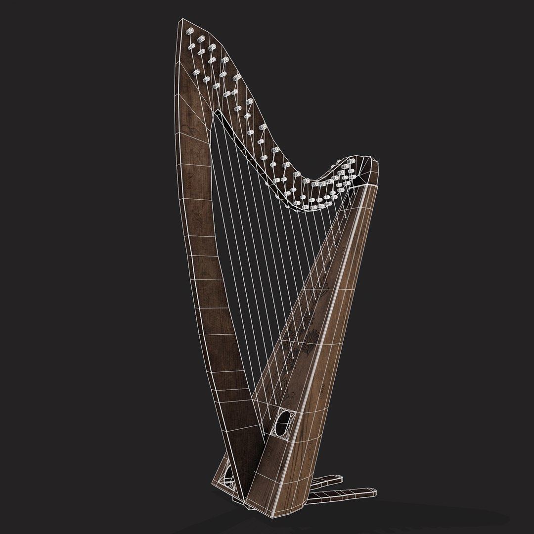 Medieval Harp 3D - TurboSquid 1875268