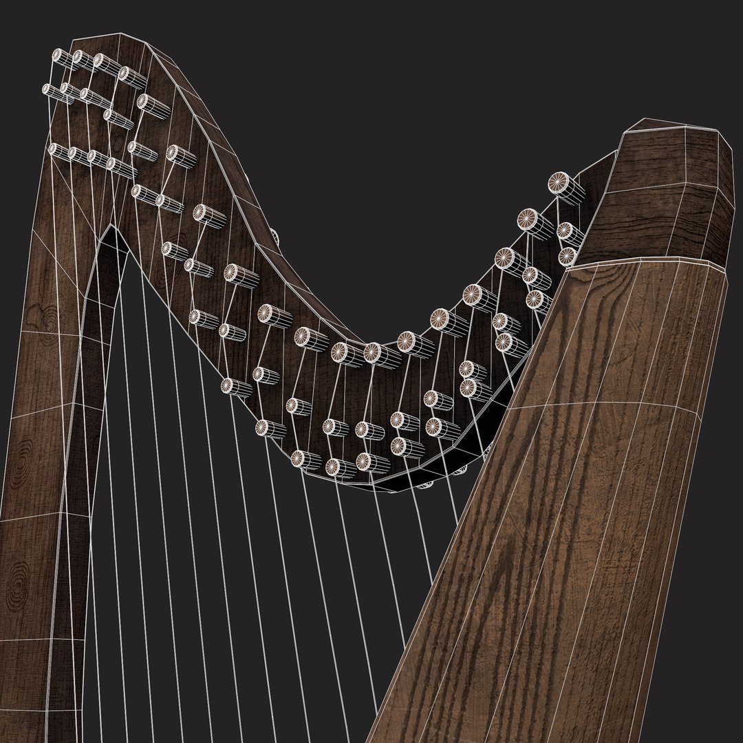 Medieval Harp 3D - TurboSquid 1875268