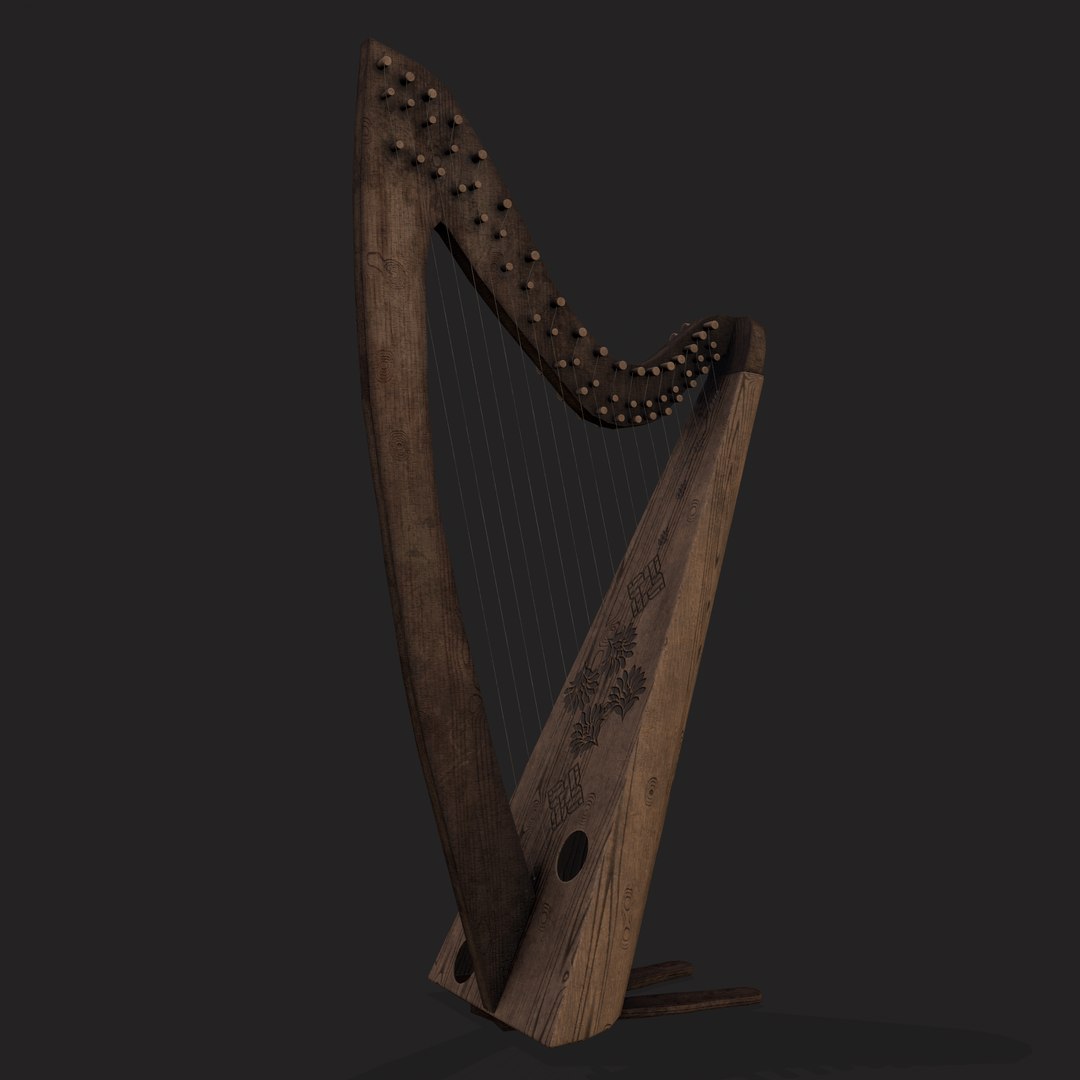 Medieval Harp 3D - TurboSquid 1875268