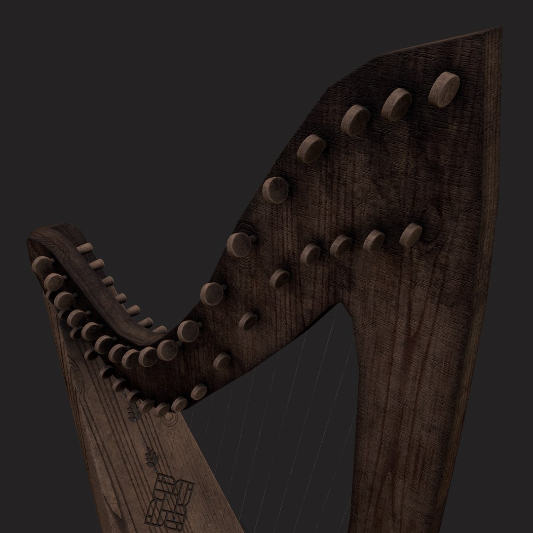 Medieval Harp 3D - TurboSquid 1875268