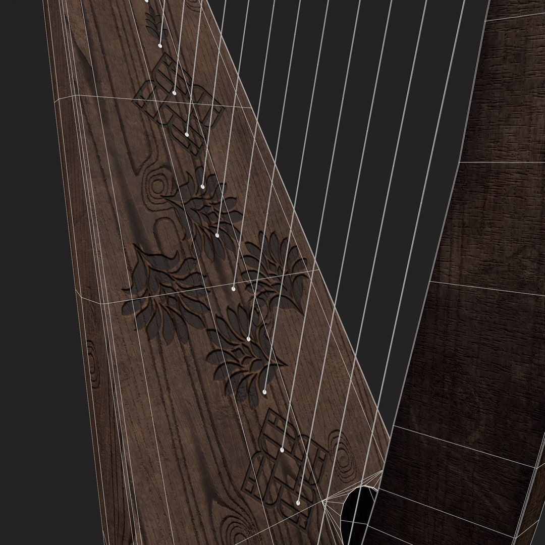 Medieval Harp 3D - TurboSquid 1875268