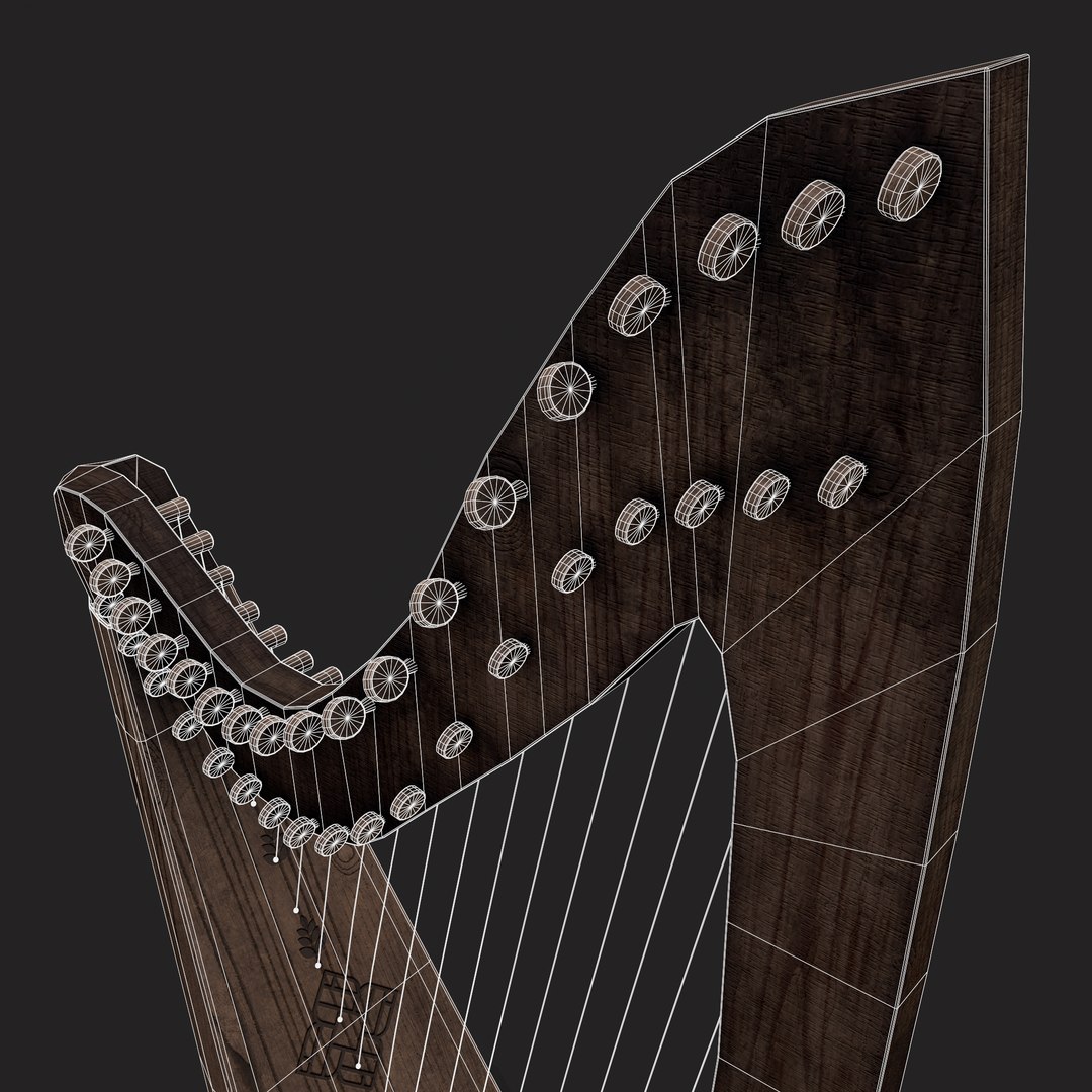 Medieval Harp 3D - TurboSquid 1875268