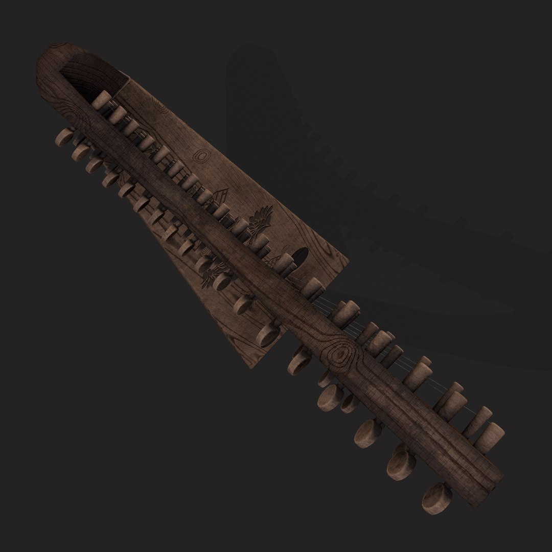 Medieval Harp 3D - TurboSquid 1875268