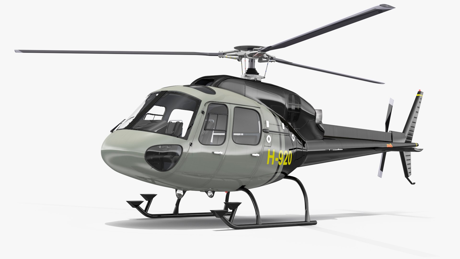 Private Helicopter Eurocopter AS355E 3D model - TurboSquid 2145512