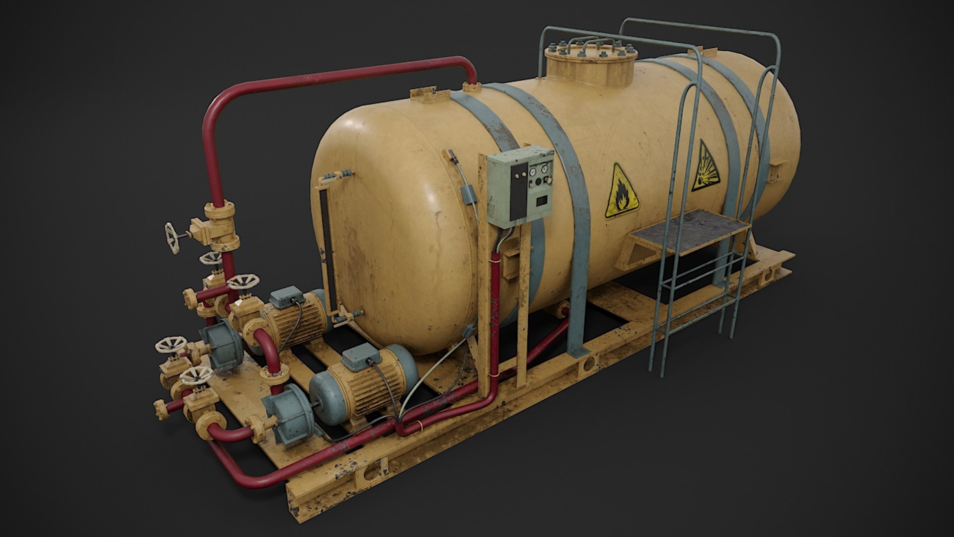 Oil Storage 3D Model - TurboSquid 1567477