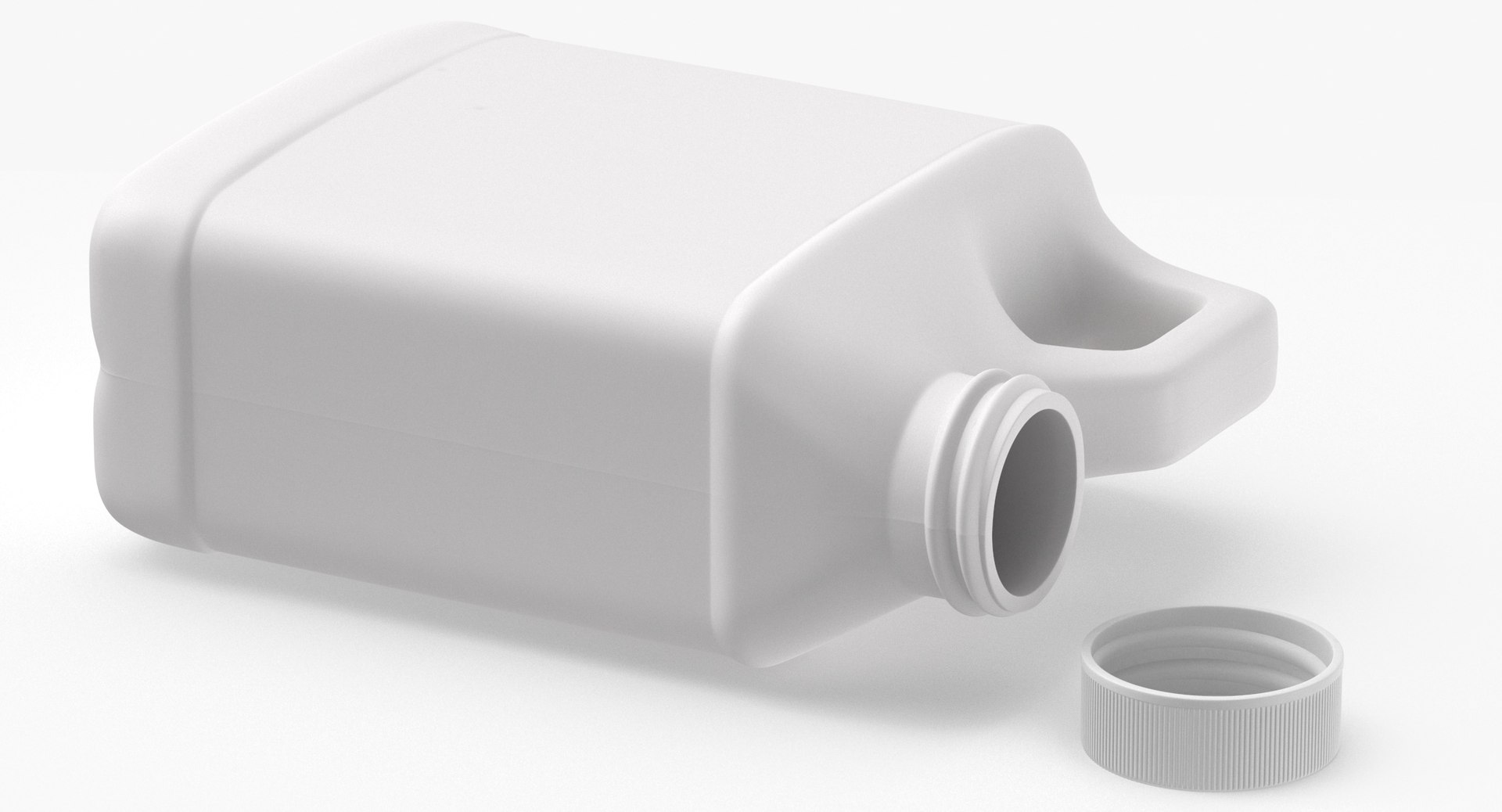 Plastic F Style Bottle 8oz 02 3D Model - TurboSquid 1749573