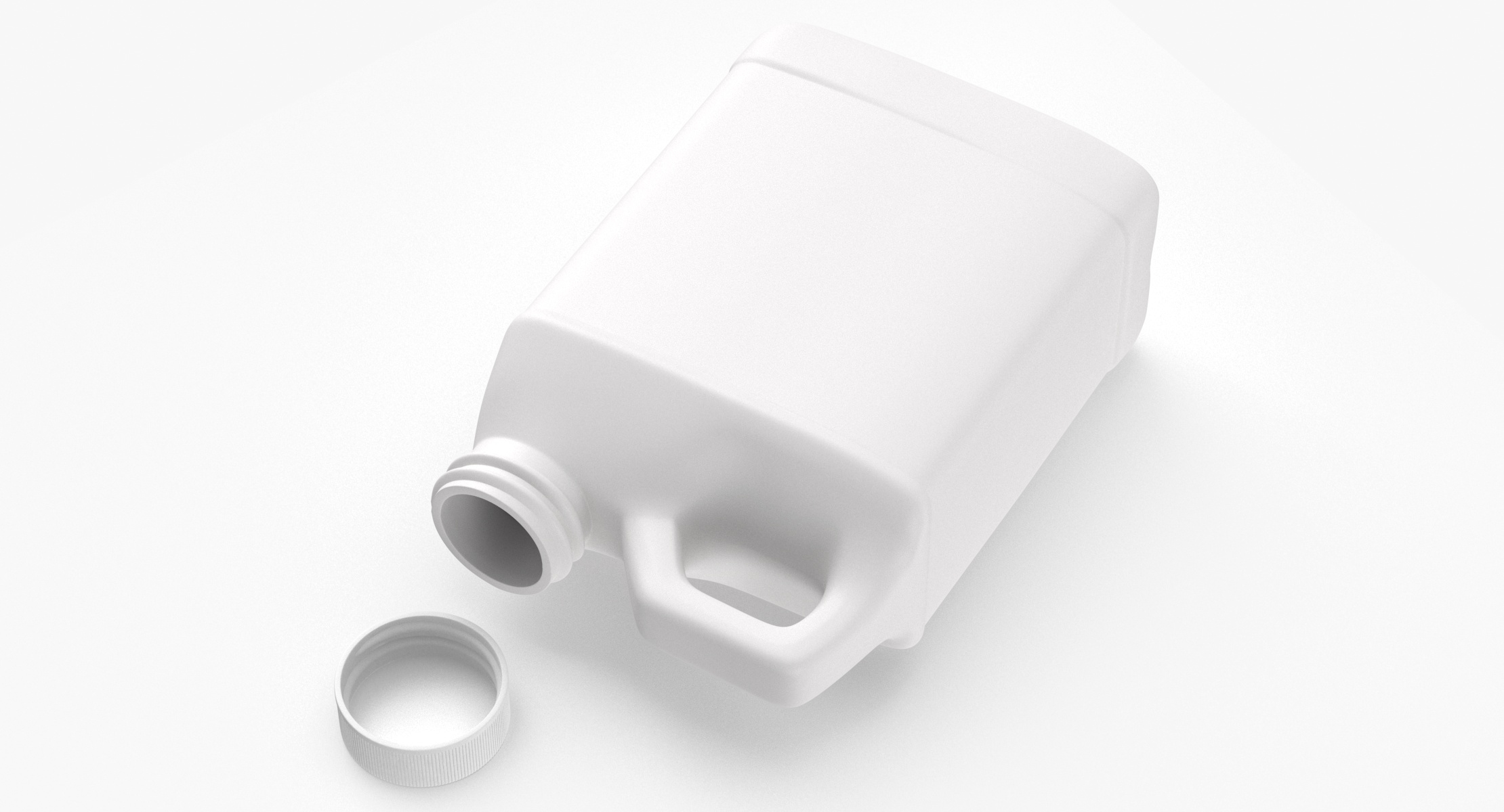 Plastic F Style Bottle 8oz 02 3D model - TurboSquid 1749573