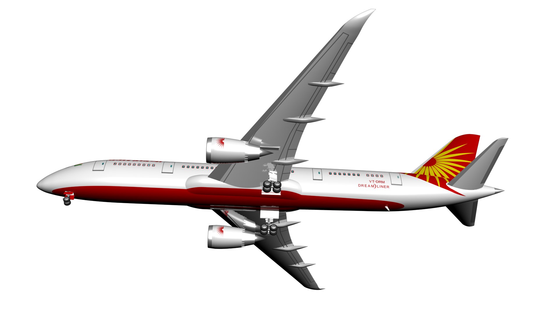 3D Air India Crashed Aircraft 787-8 Dreamliner - TurboSquid 2420750