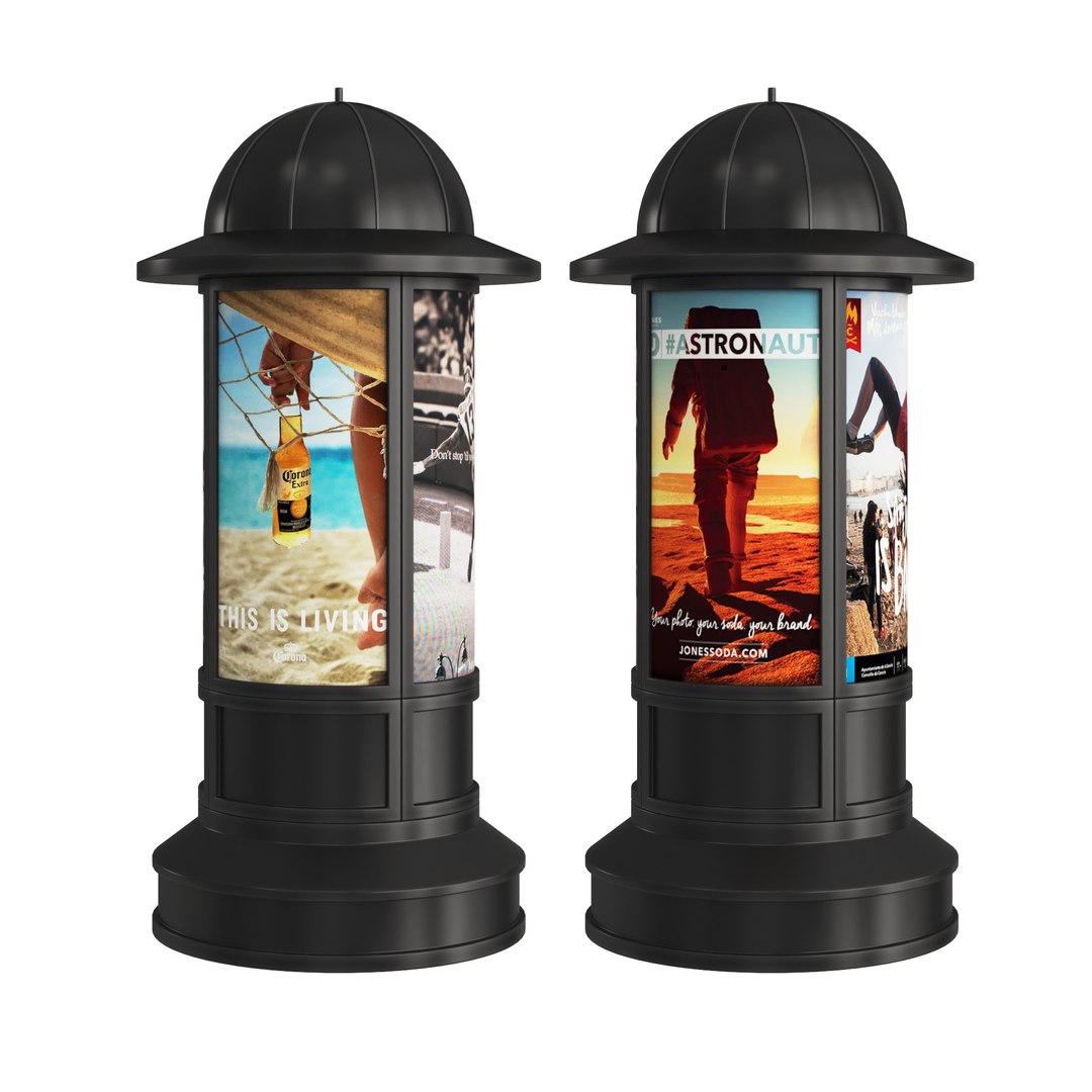 Advertising Shields Signboard 3D Model - TurboSquid 1643351