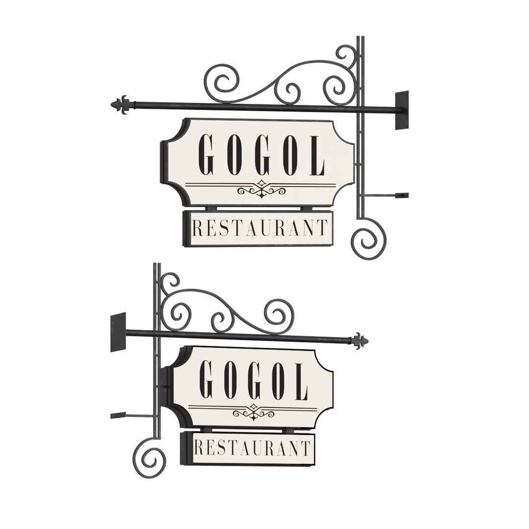 Advertising Shields Signboard 3D Model - TurboSquid 1643351