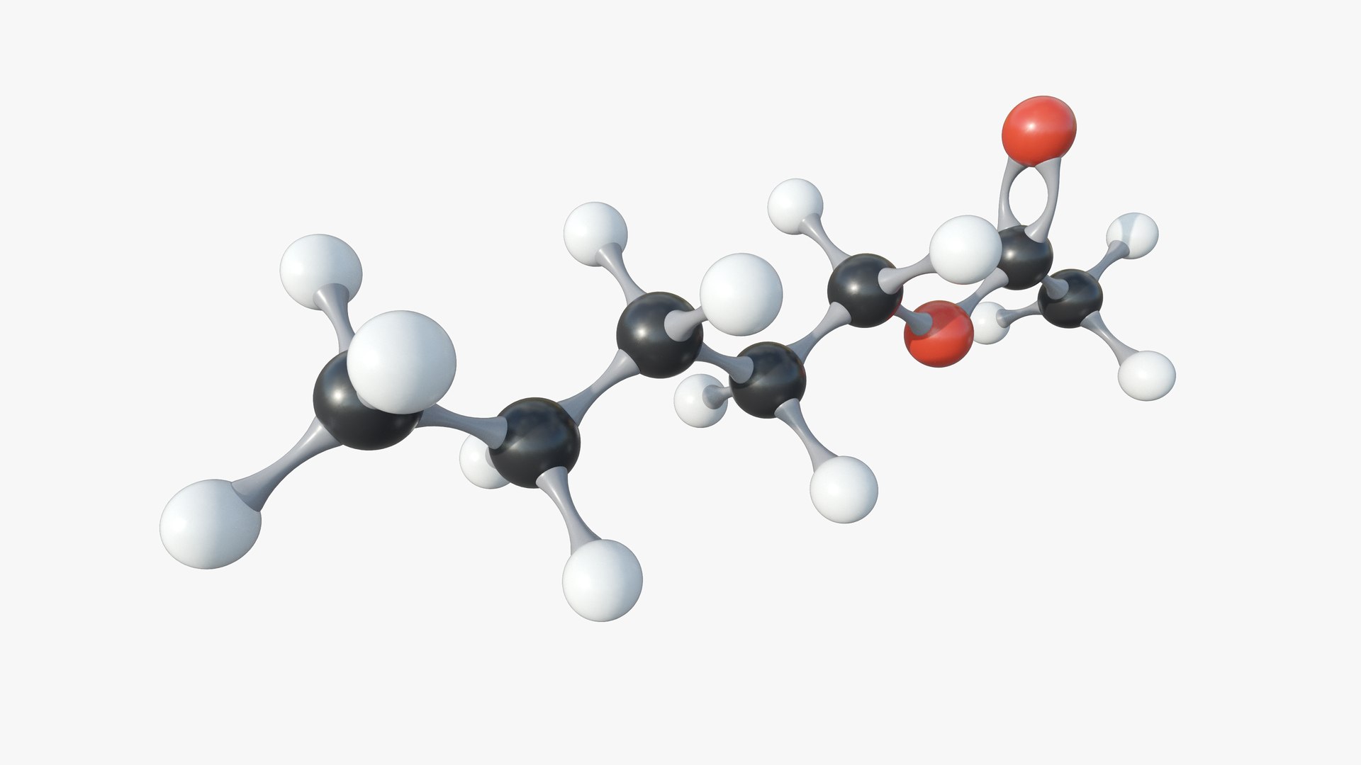 3D Model Amyl Acetate Molecule With PBR 4K 8K - TurboSquid 1941629