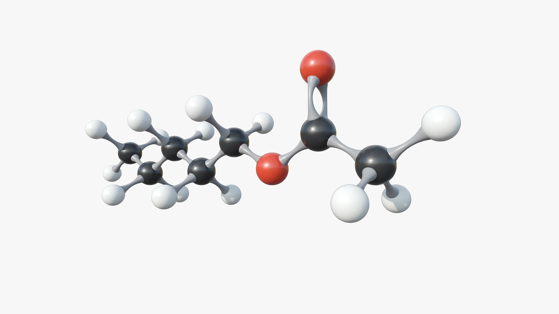 3D Model Amyl Acetate Molecule With PBR 4K 8K - TurboSquid 1941629
