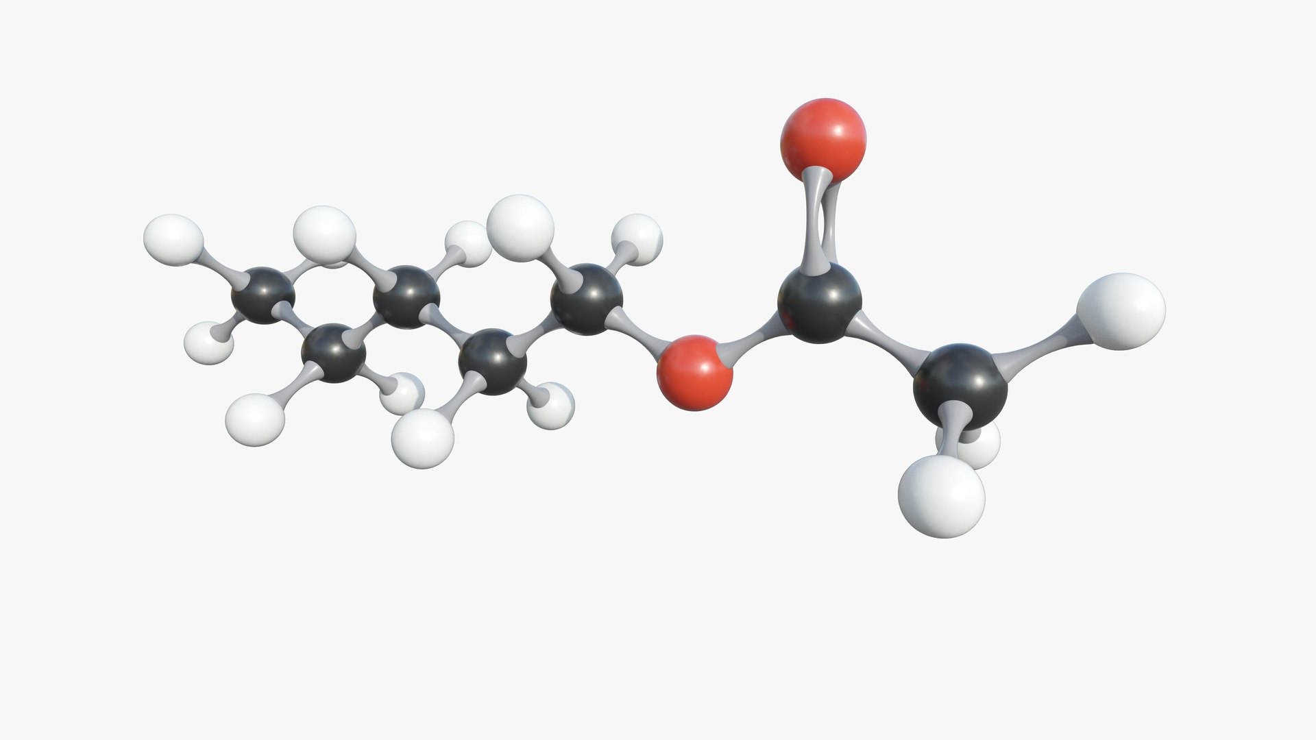 3D Model Amyl Acetate Molecule With PBR 4K 8K - TurboSquid 1941629