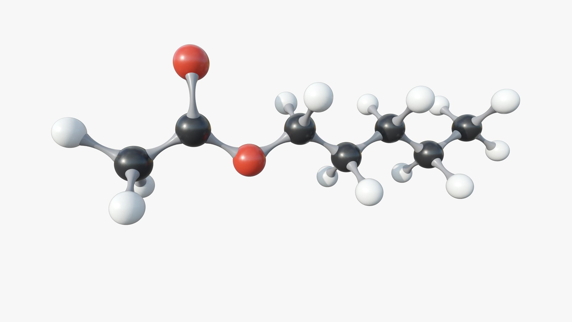 3D Model Amyl Acetate Molecule With PBR 4K 8K - TurboSquid 1941629