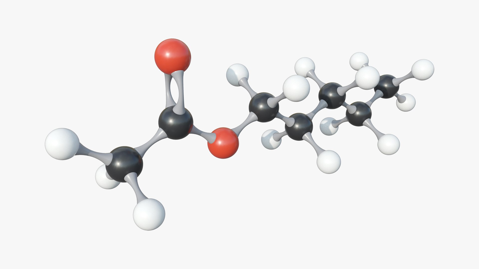 3D model Amyl Acetate Molecule With PBR 4K 8K - TurboSquid 1941629
