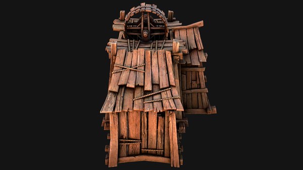 modelo 3d Steampunk de mina medieval y carro minero - TurboSquid 2257921