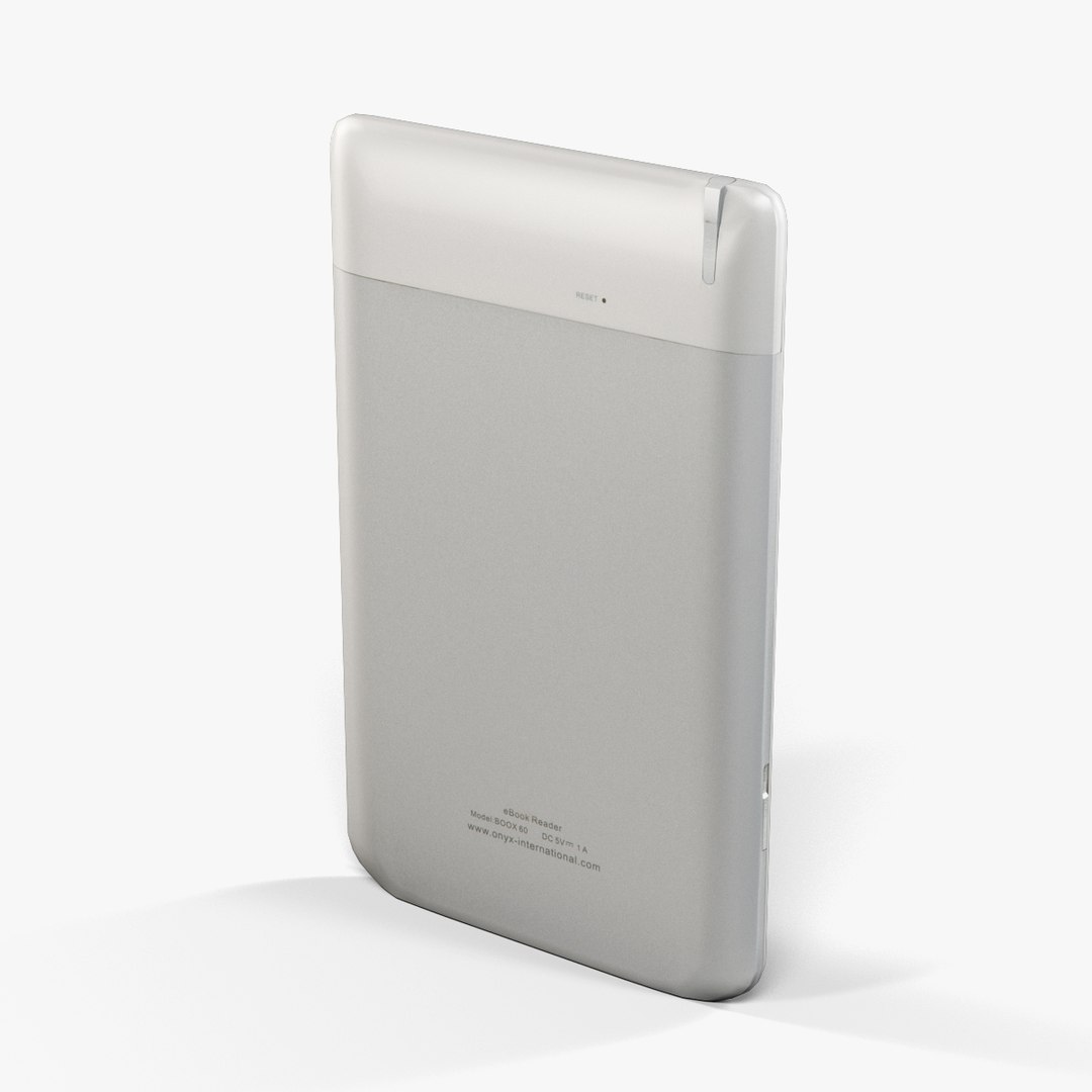 3d model e-book onyx boox a60