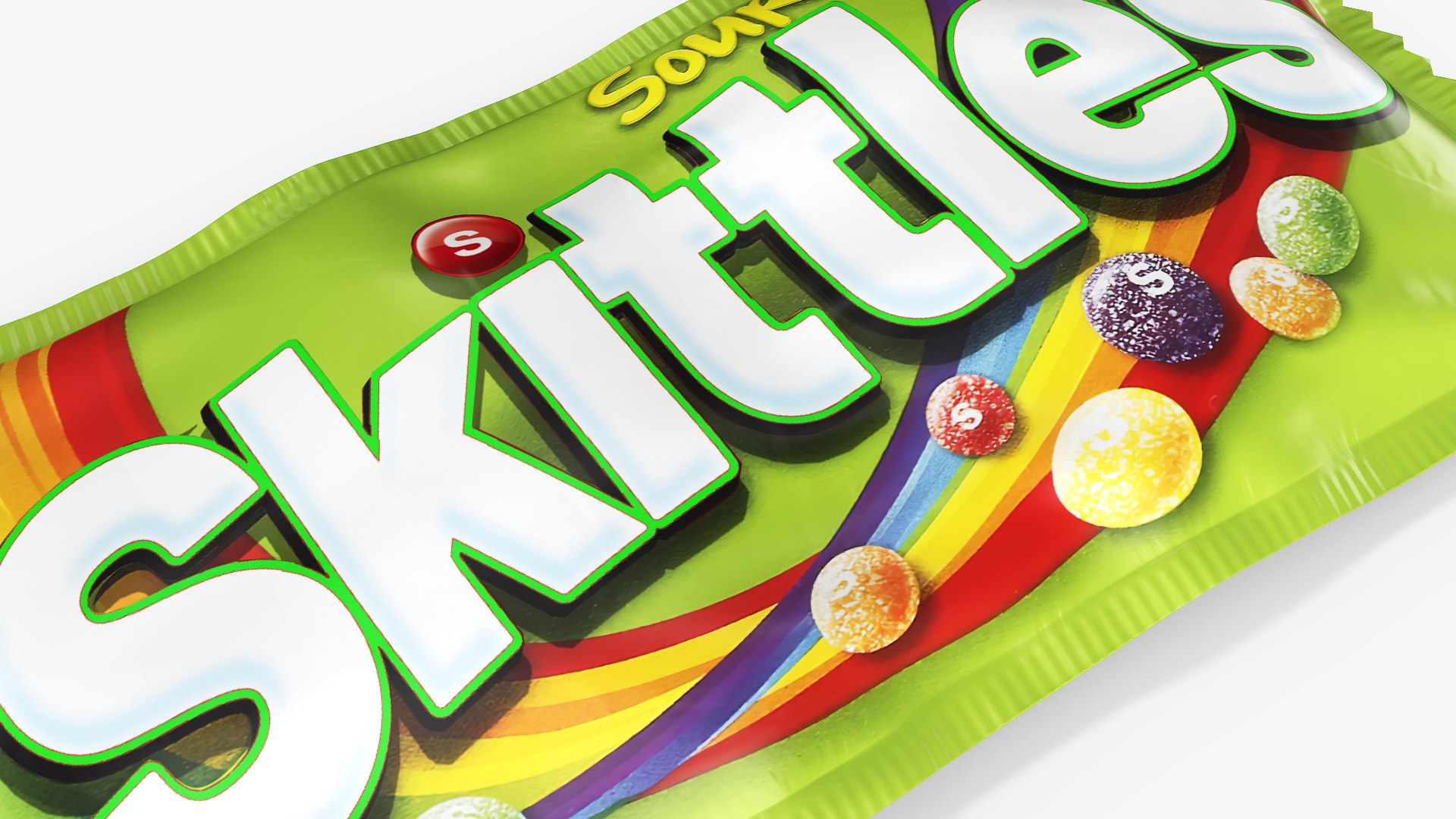 3D Skittles Sour Package Model - TurboSquid 2290811