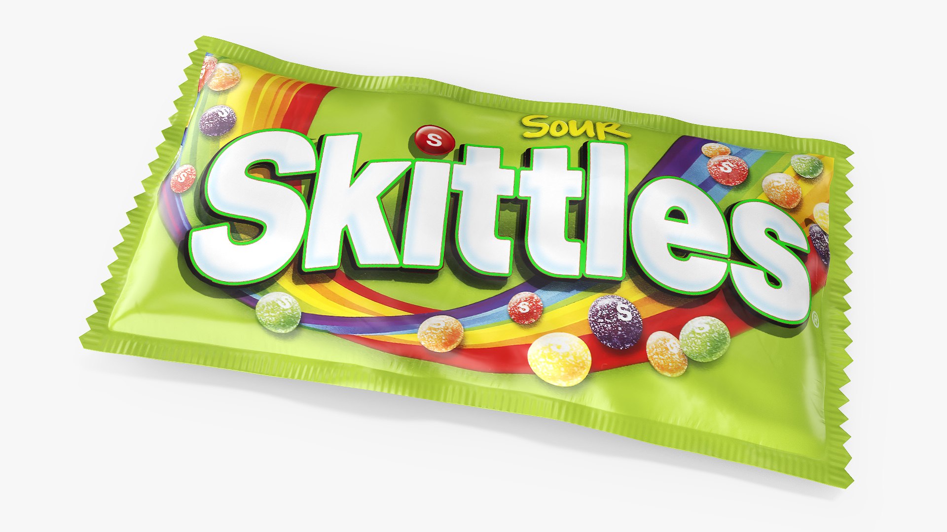 3D Skittles Sour Package Model - TurboSquid 2290811