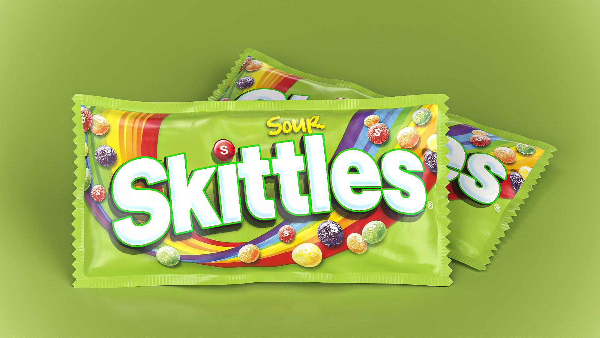 3D Skittles Sour Package Model - TurboSquid 2290811