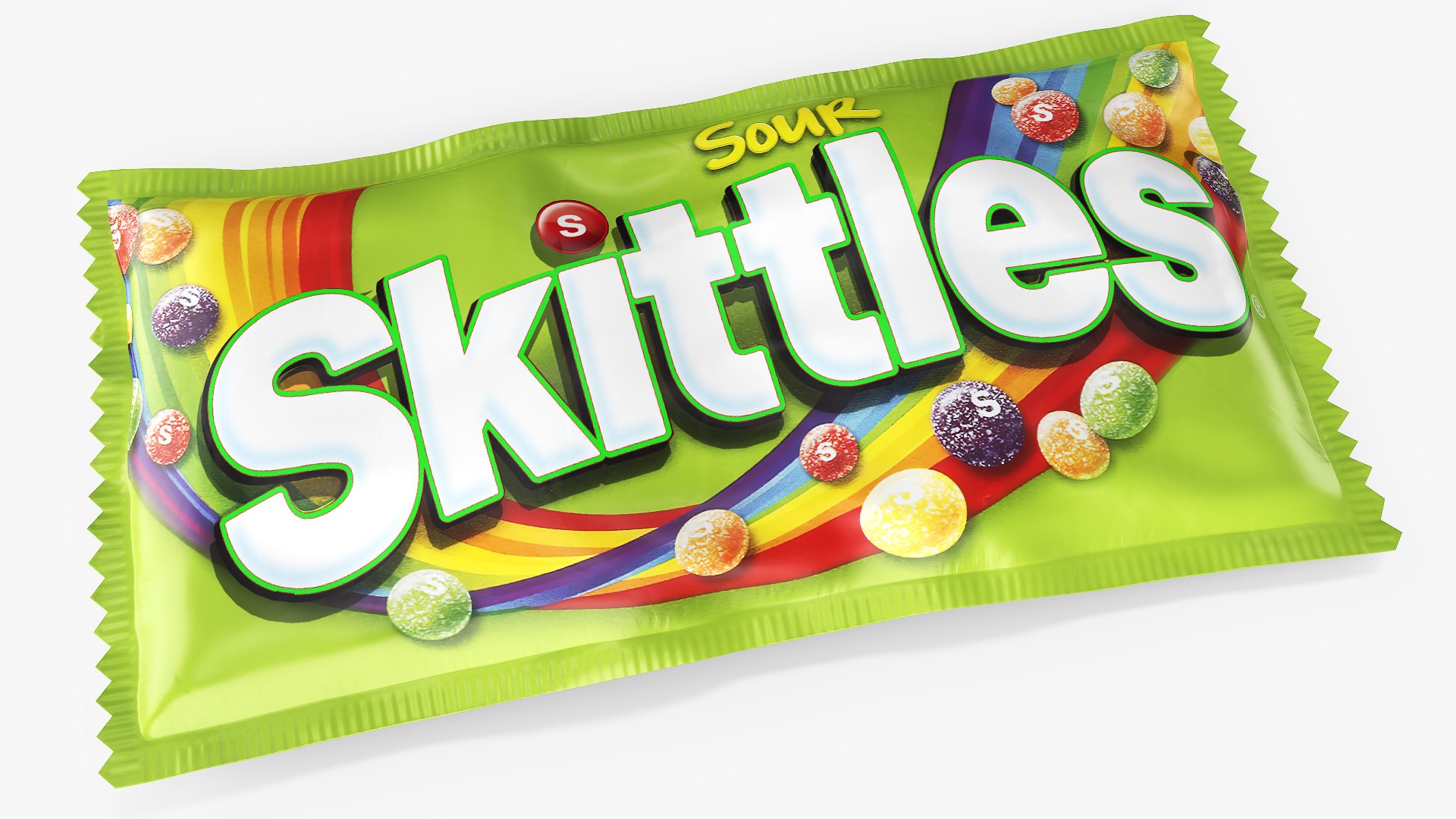 3D Skittles Sour Package Model - TurboSquid 2290811