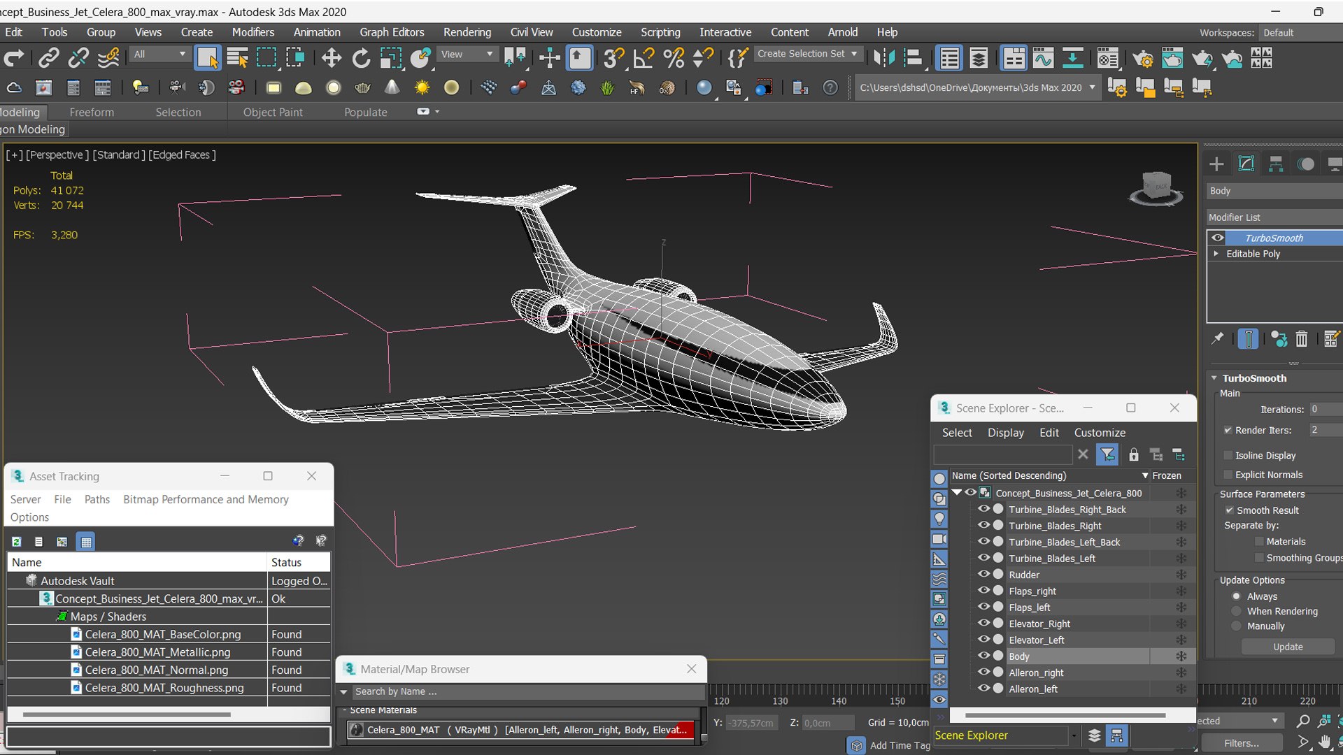 3D Concept Business Jet Celera 800 - TurboSquid 2274229