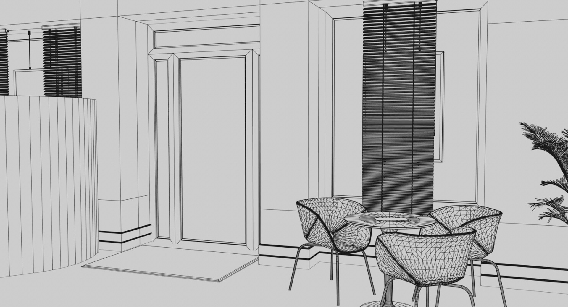 Bank interior 3D model - TurboSquid 1306060