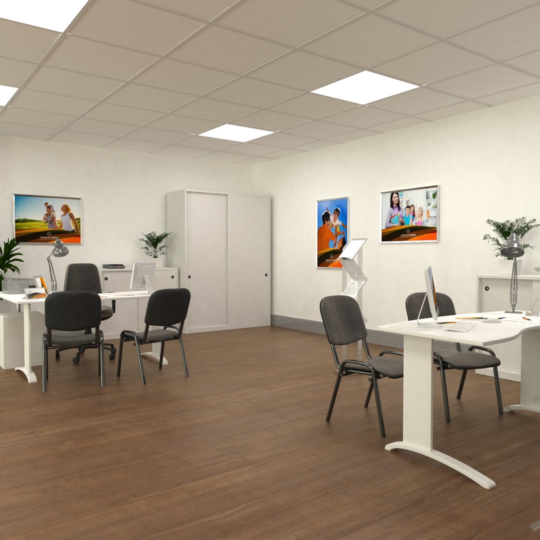 Bank interior 3D model - TurboSquid 1306060