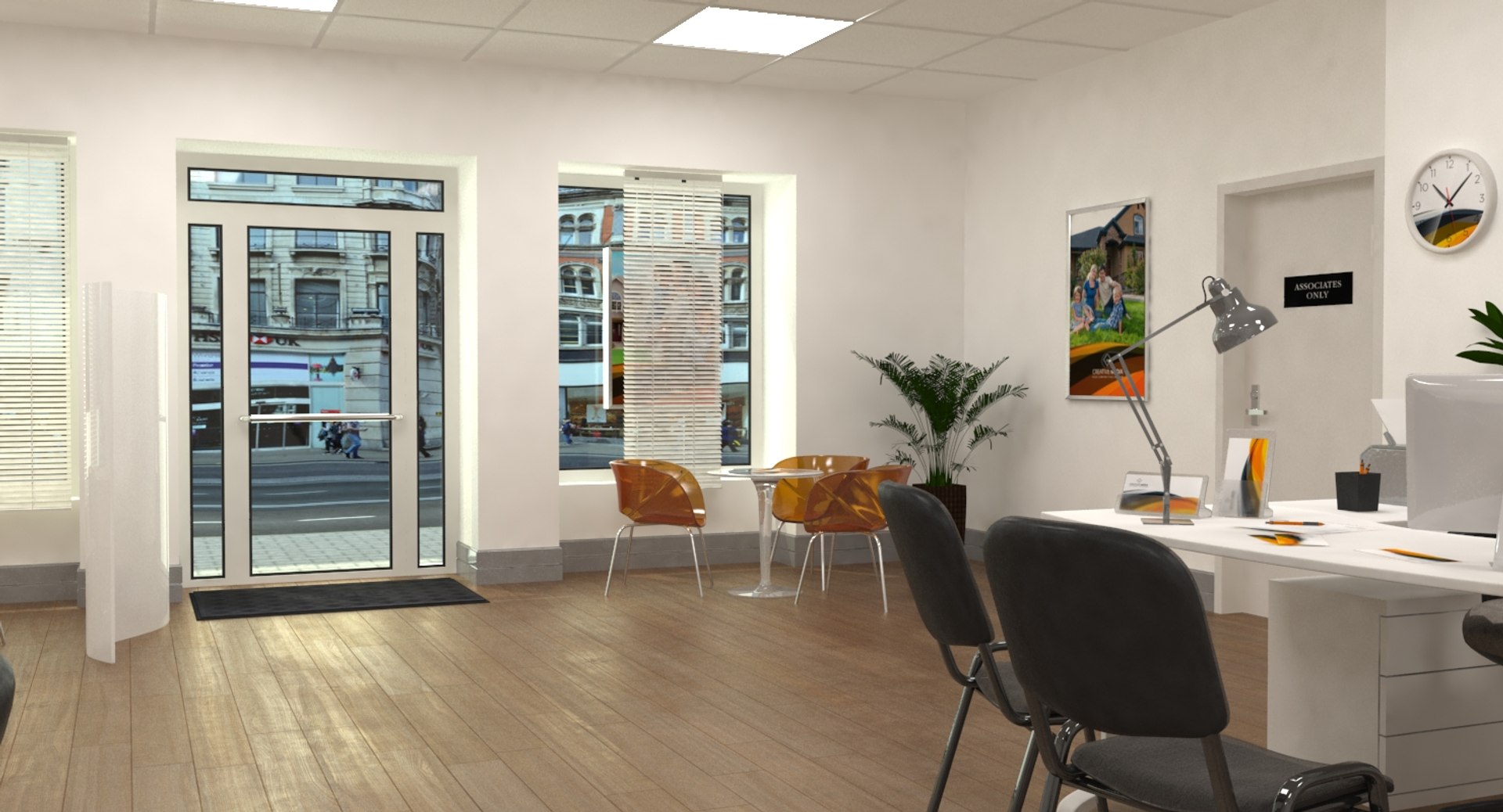 Bank interior 3D model - TurboSquid 1306060